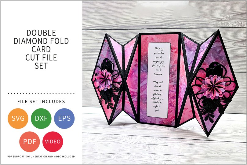 Double Diamond Fold Card Cut File Set – GENTLEMAN CRAFTER