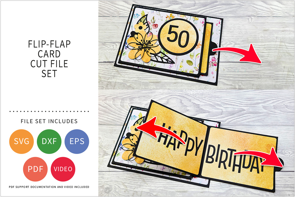 Flip Flap Card Cut File Set – GENTLEMAN CRAFTER