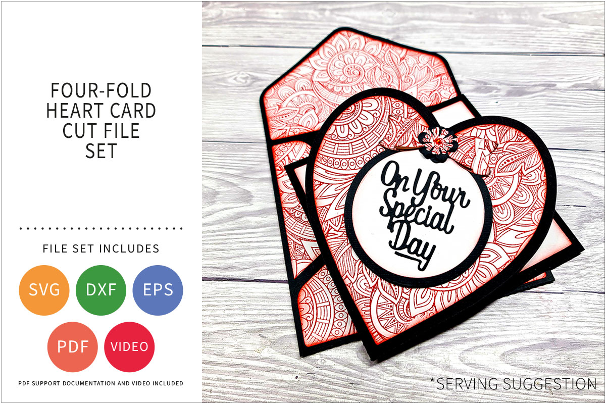 Four Fold Heart Card Cut File Set – GENTLEMAN CRAFTER