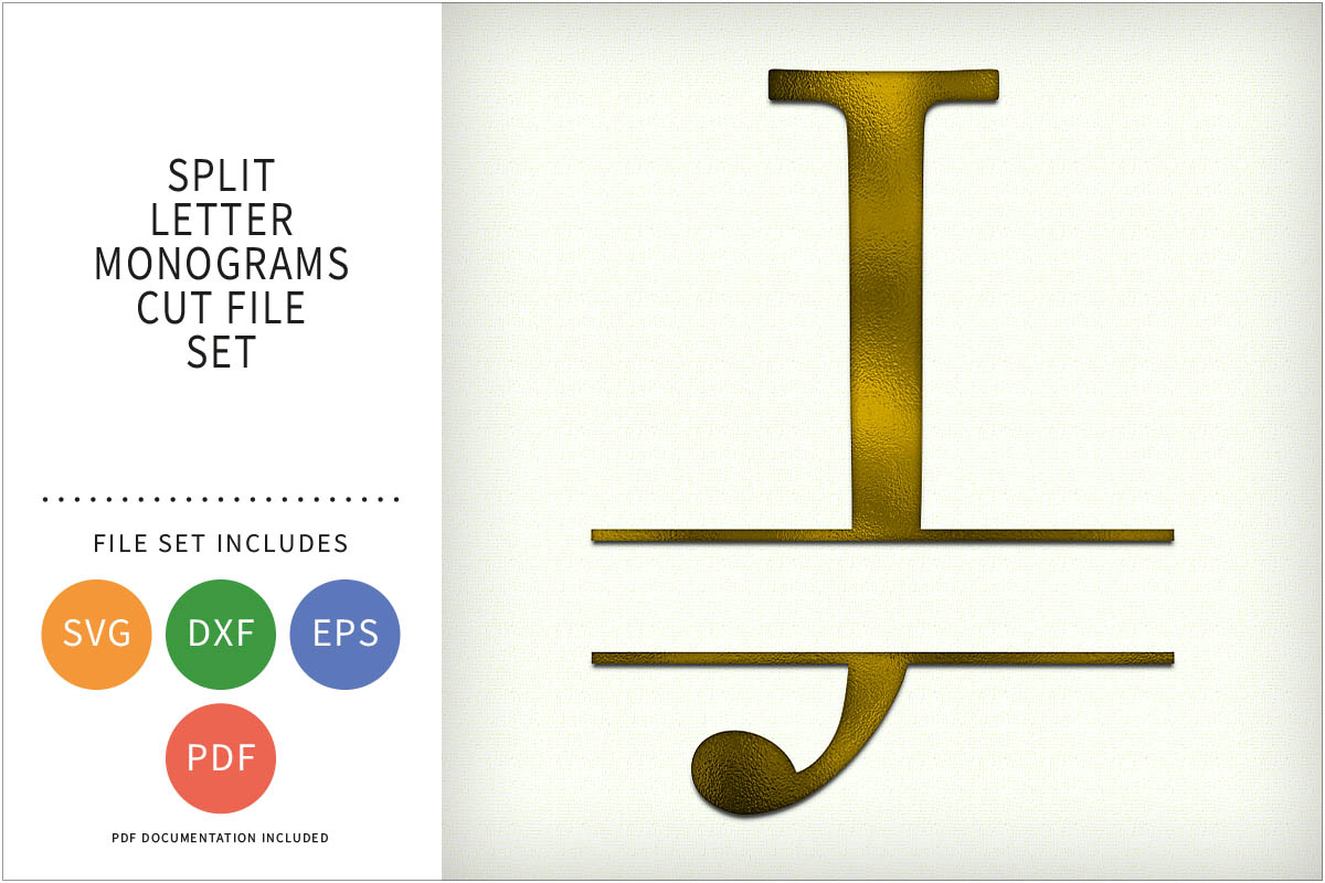 Split Letter Monogram Cut File Set – GENTLEMAN CRAFTER
