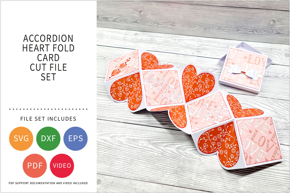 Accordion Heart Fold Card Cut File Set – GENTLEMAN CRAFTER