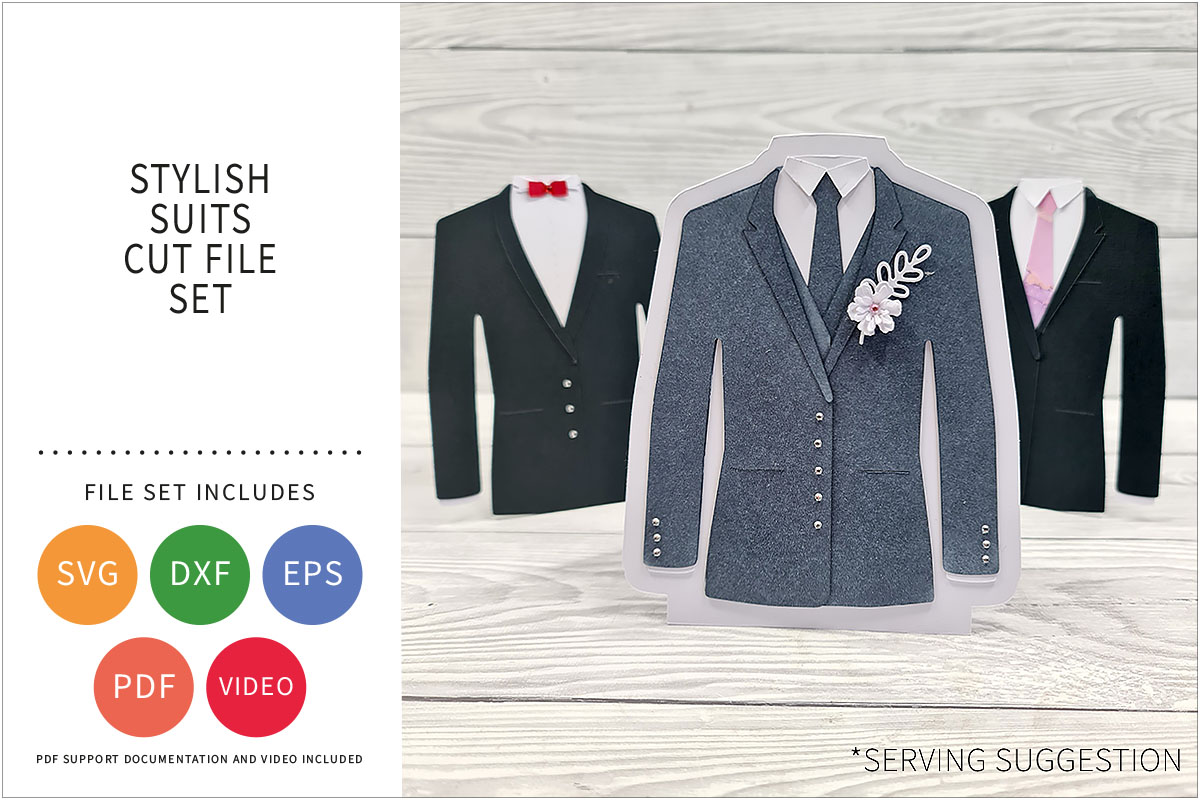 Mix and Match Stylish Suits SVG Cut File Set – GENTLEMAN CRAFTER