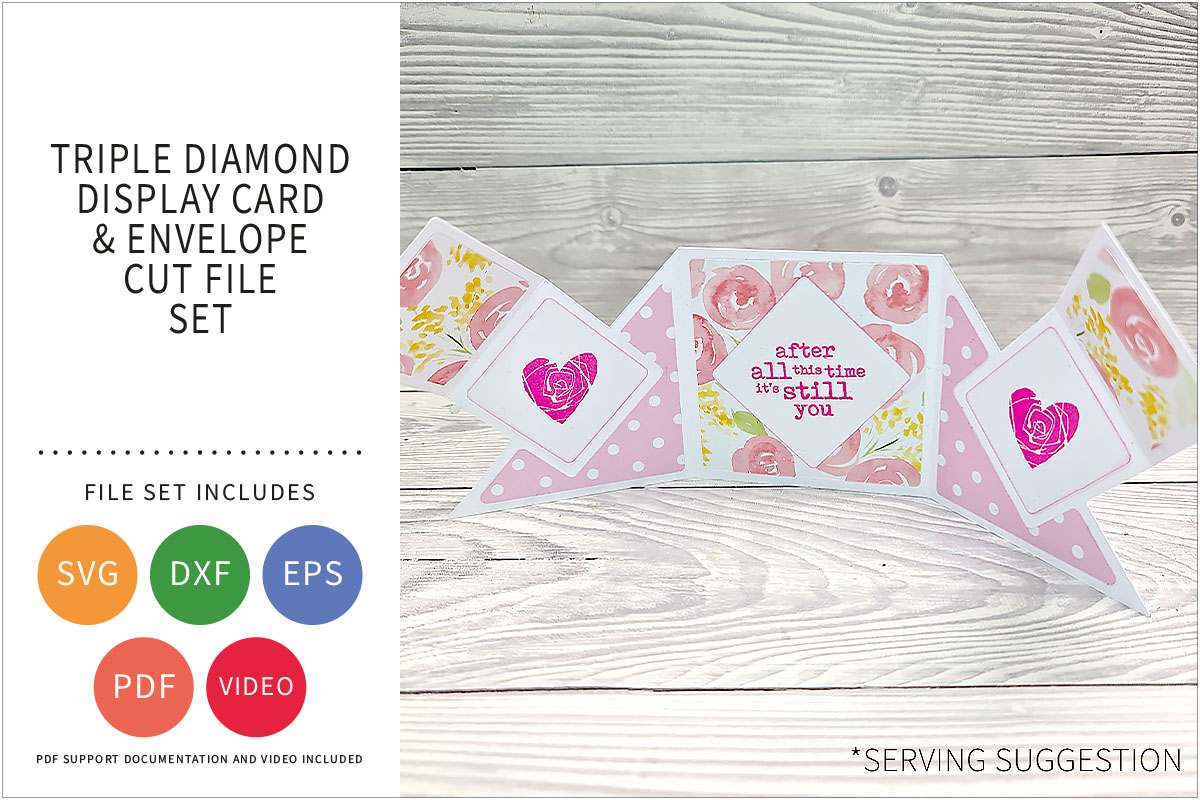Triple Diamond Display Card and Envelope Cut File Set – GENTLEMAN CRAFTER
