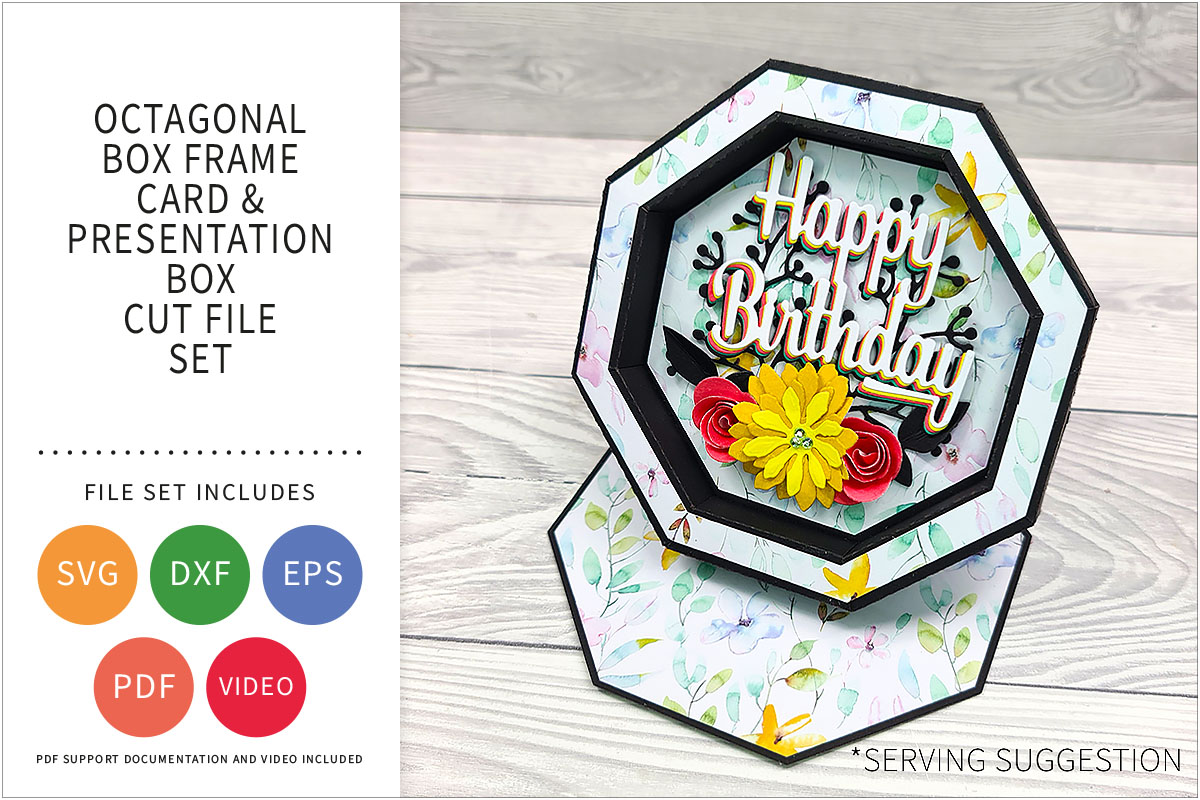 Octagonal Box Frame Card and Presentation Box Cut File Set – GENTLEMAN ...