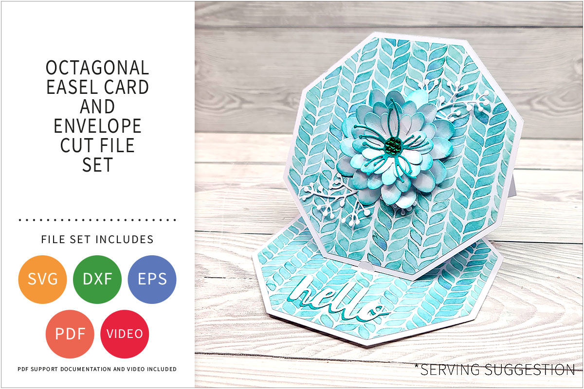 Octagonal Easel Card and Envelope Cut File Set – GENTLEMAN CRAFTER