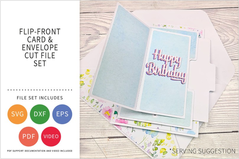 Flip Front Card and Envelope Cut File Set – GENTLEMAN CRAFTER