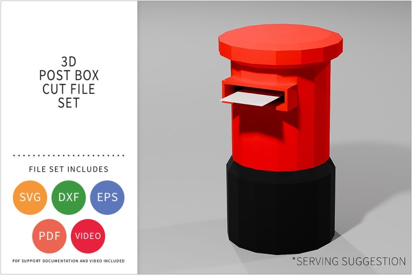 3D Post Box Cut File Set – GENTLEMAN CRAFTER